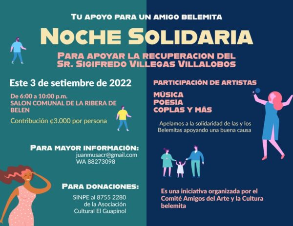 Noche solidaria para apoyar al belemita Sigifredo Villegas Villabos