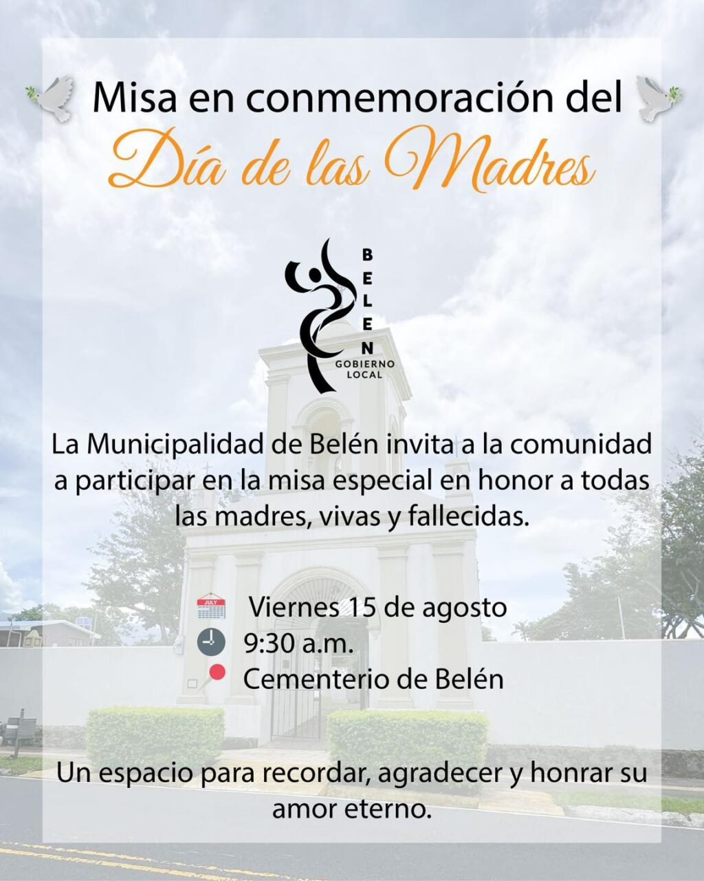 Día de la Madre se celebrará con misa conmemorativa y cambios en la ...